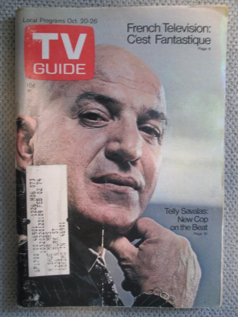 TV GUIDE 1973 October 20 26 Telly Savalas Cover Vintage Magazine (2b) £ ...