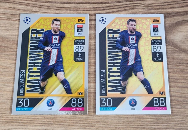 LIONEL MESSI MATCH Attax 2022-2023. MatchWinner Card #188 - Wrong ...