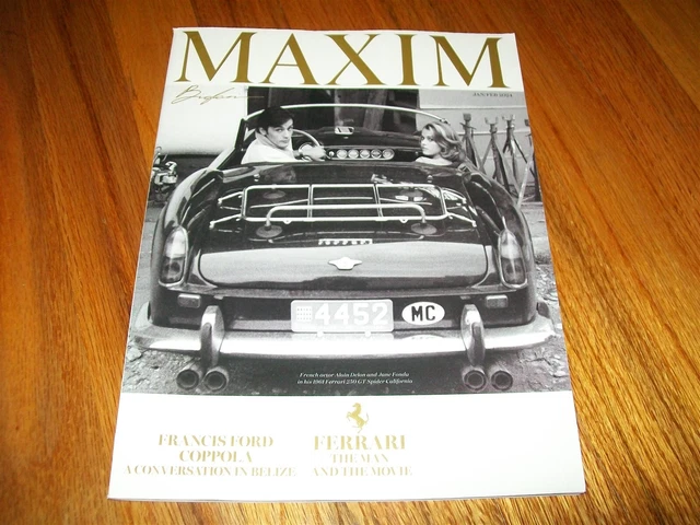 MAXIM MAGAZINE JANUARY/FEBRUARY 2024 Alain Delon Jane Fonda $18.61 ...