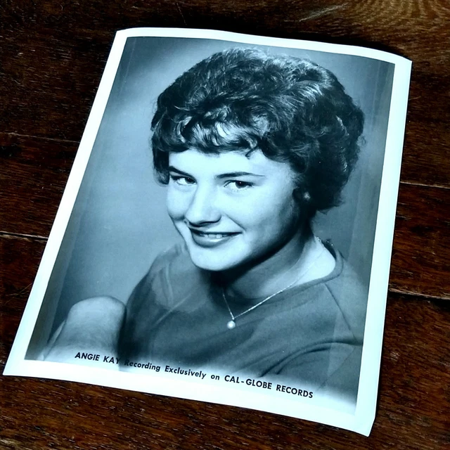 VINTAGE 60S MUSIC Headshot Angie Kay Cal Globe Records Photo San Diego ...