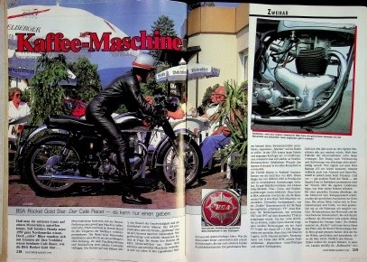 OLDTIMER MARKT 1804) BSA Rocket Gold Star (Taylor Dow) in einer ...