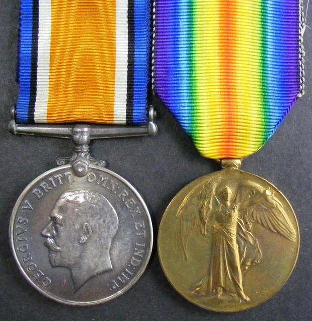 ORIGINAL AUSTRALIAN MEDAL Pair: WW1 BWM/Victory Watson, 8th FCE AIF ...