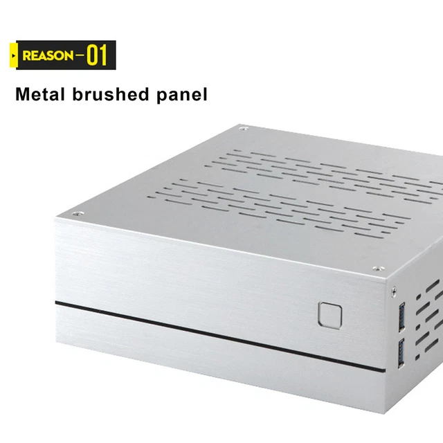HORIZONTAL COMPUTER CASE with Screw MINI-ITX Motherboard Aluminum Alloy ...
