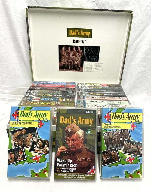 DAD'S ARMY BOXED Set of 20 VHS Tapes Vintage Classic British Comedy ...