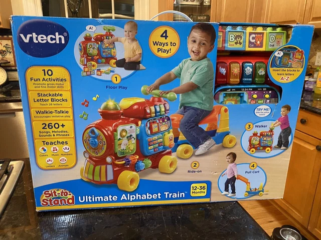 VTECH SIT-TO-STAND ULTIMATE Alphabet Train, Ride-On Train Toy New / NO ...
