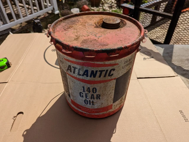 VINTAGE ATLANTIC 140 Gear Oil 5 Gallon Can for Dispay $9.99 - PicClick