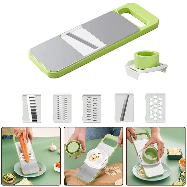 5 IN 1 Vegetable Cutter Manual Kitchen Vegetable Slicer Graters ...