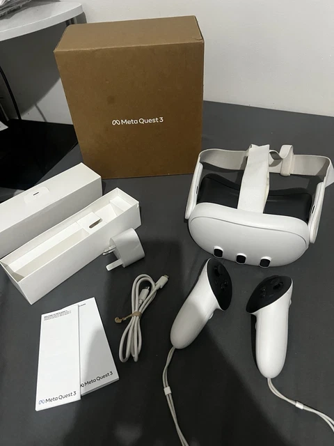 META QUEST 3 VR Headset 512GB with Controllers and Box £361.15 ...