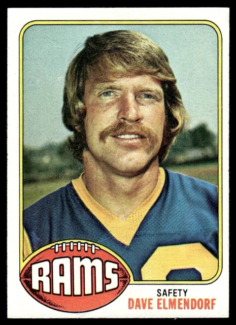 1976 TOPPS DAVE Elmendorf Los Angeles Rams #196 EUR 1,39 - PicClick FR