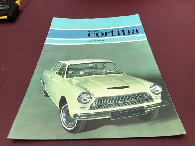 FORD CONSUL CORTINA Mk1 SALOON ORIG. 1962 FACTORY UK SALES BROCHURE £10 ...