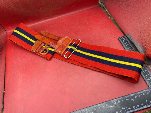 GENUINE BRITISH ARMY Royal Artillery Regimental Stable Belt. 34" Waist ...
