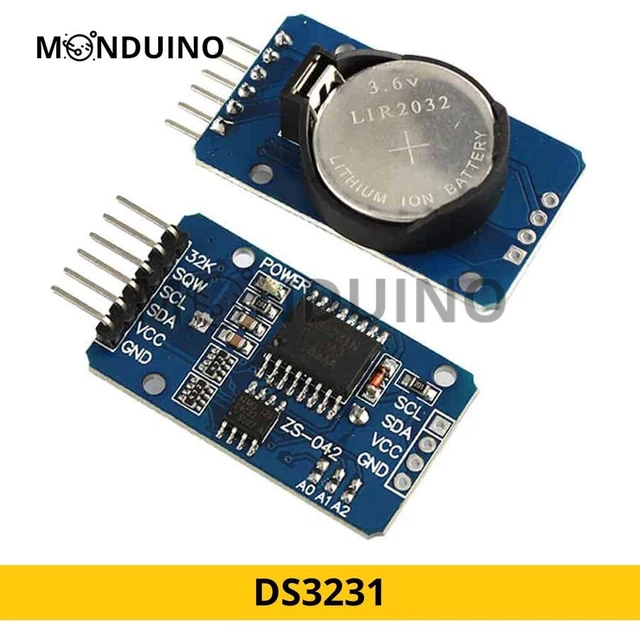 DS3231 REAL TIME Clock RTC I2C Horloge en Temps Réel avec batterie RTC ...