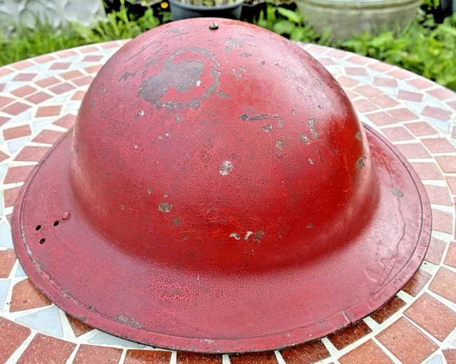WW2 BRITISH BRODIE Helmet Army Fire Service maker Sankey of Bilston. £ ...