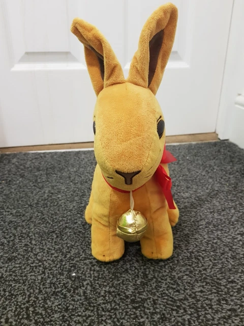 LINDT BUNNY RABBIT 9" Soft Toy Plush Comforter Zip Tummy Soft Bell ...