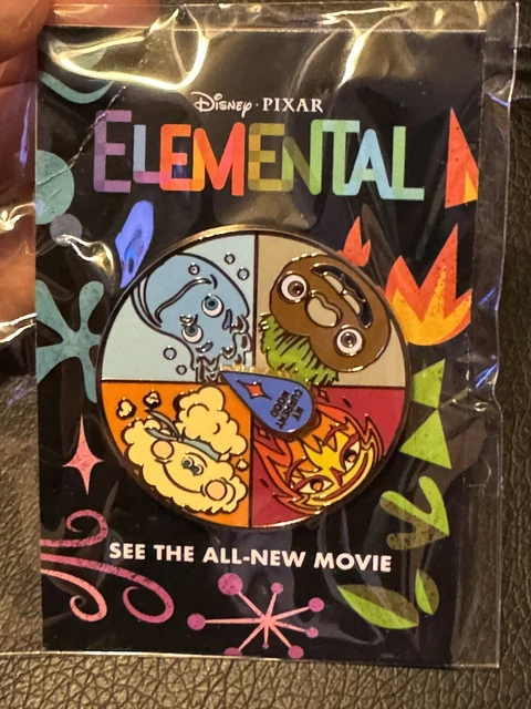 DISNEY PIXAR ELEMENTAL Spinner Pin Disney Movie Insiders New Sealed In ...