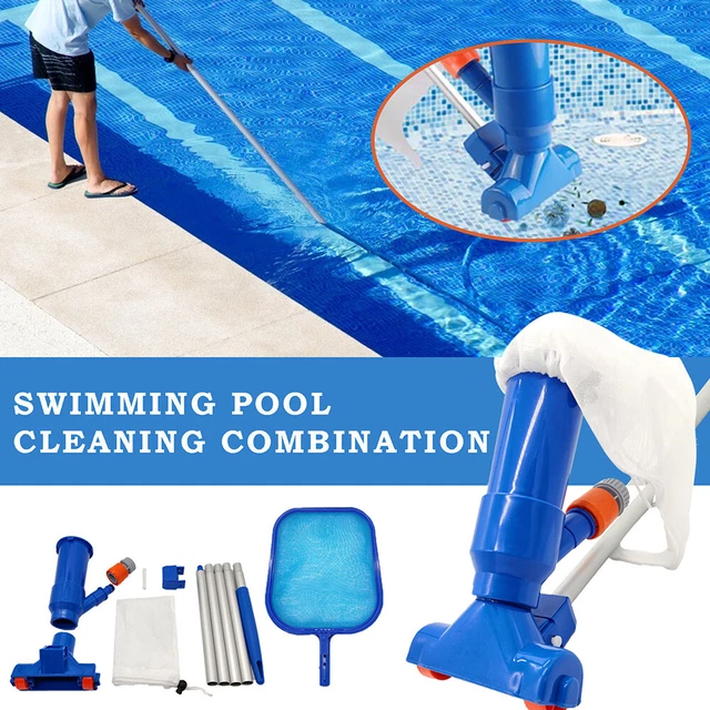 SWIMMING POOL SPA Suction Vacuum Head Cleaner Cleaning Kit Accessories ...