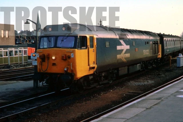 35MM SLIDE BR British Railways Diesel Loco Class 50 50023 Exeter 1980 ...