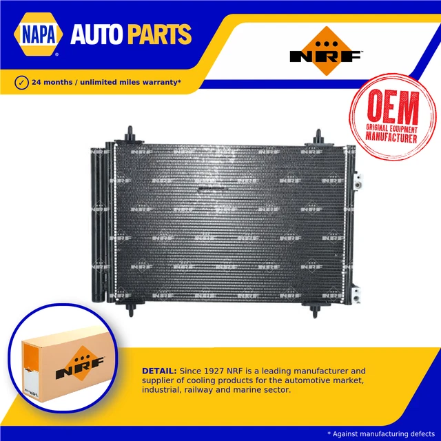 AIR CON CONDENSER fits PEUGEOT 307 3B, 3E, 3H 00 to 09 AC Conditioning ...