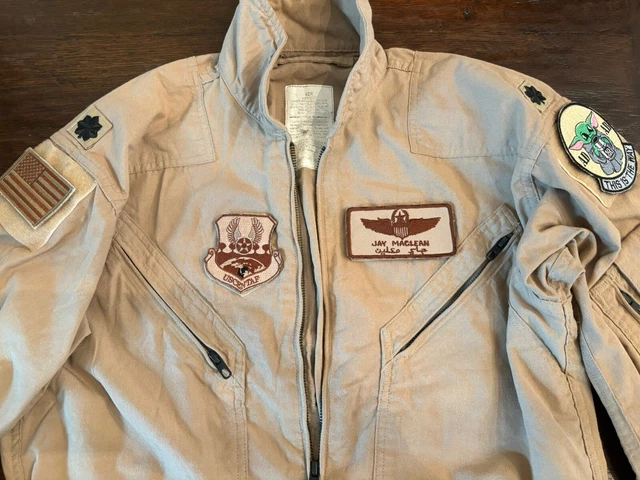 USAF TAN FLIGHT Suit CWU-27- 42R Lt Col Senior Pilot -AFCENT & Baby ...