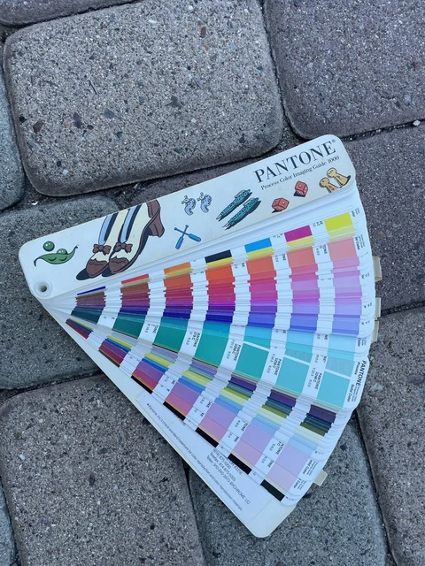 PANTONE PROCESS COLOR Imaging Guide 1000 Wheel Fan Deck 1992 Vintage ...
