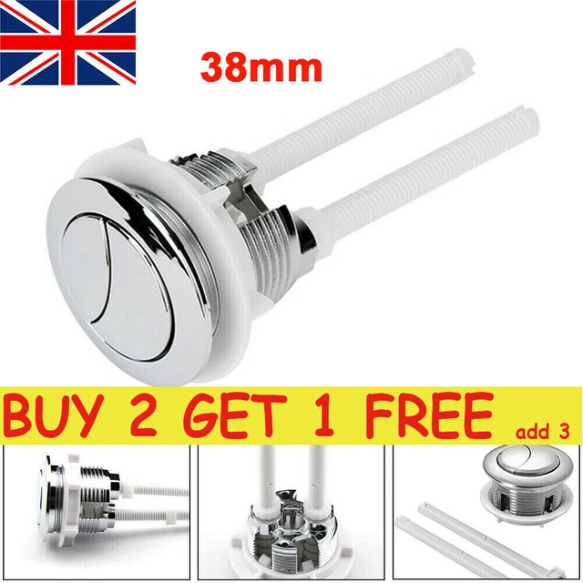 38MM REPLACEMENT DUAL Flush Push Button Toilet Cistern Water Saving ... 38MM REPLACEMENT DUAL Flush Push Button Toilet Cistern Water Saving ...