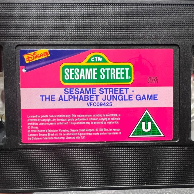 DISNEY SESAME STREET The Alphabet Jungle Game Elmo Pal Vhs Video Kids ...