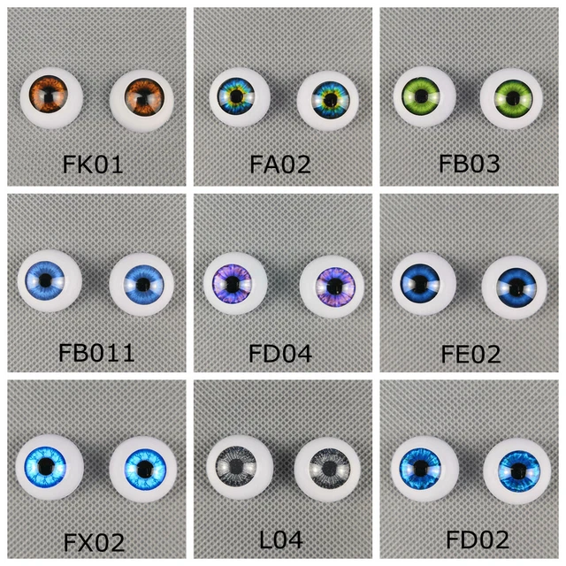 HALF ROUND ACRYLIC Eyes Eyeballs for 18"/20"/22"/24" Reborn Dolls Kit ...