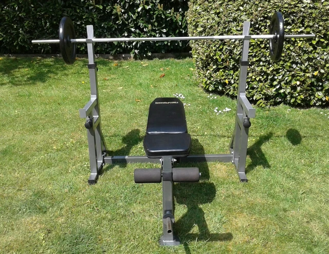 BODYMAX ADJUSTABLE WEIGHT Bench, Rack, Leg Curl, Squat, Spotter Arms £ ...