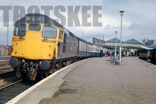 35MM SLIDE BR British Railways Diesel Loco Class 27 D5351 Mallaig 1973 ...