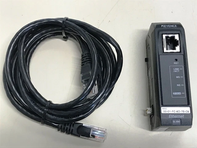 KEYENCE DL-EN1 , Ethernet TCP/IP Compatible Network Unit MAC 00-01-FC ...