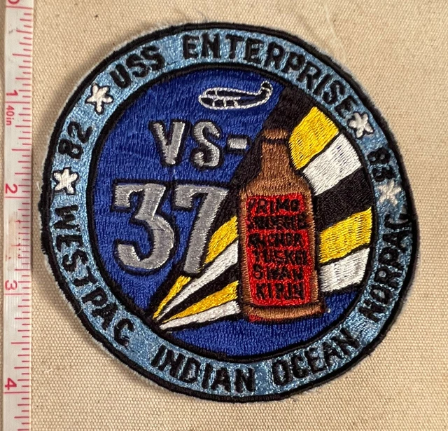 US NAVY VS-37 WestPAC USS Enterprise 1982-83 Indian Ocean Patch $24.99 ...