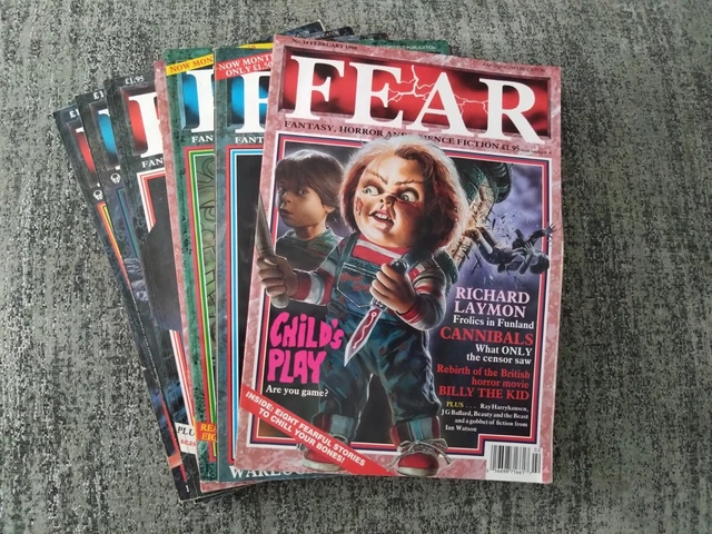 FEAR VINTAGE HORROR 8 issues Fantasy Horror Science Fiction 1980s ...