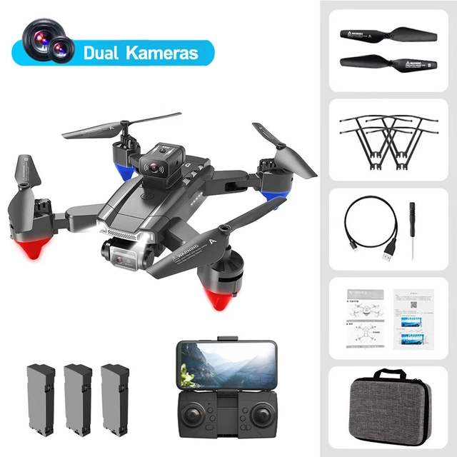 DRONE WITH 4K-HD Dual Camera 360°Intelligent Obstacle Avoidance RC ...