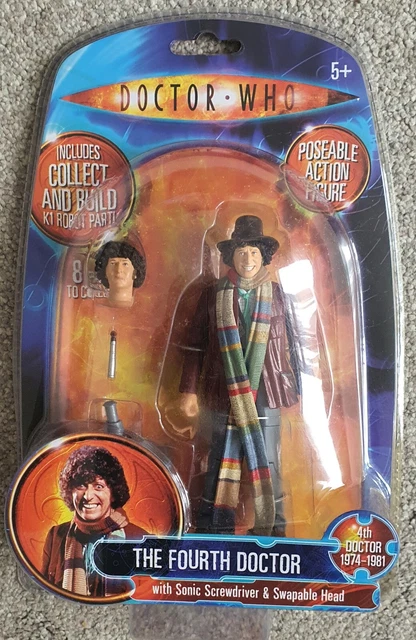 DOCTOR WHO - Fourth Doctor figure with swappable head £26.72 - PicClick UK