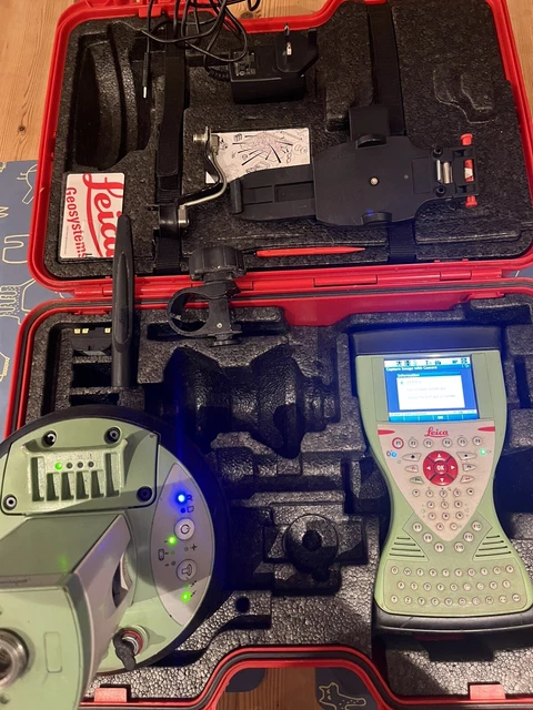 LEICA GS15 GPS GNSS RTK SmartNet RTK Base/Rover Kit CS15 Field ...