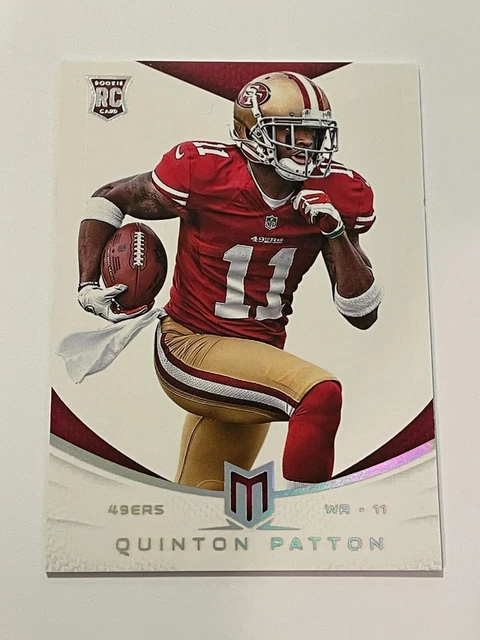 2013 PANINI MOMENTUM Football Platinum recrue #/49 - Quinton Patton RC ...