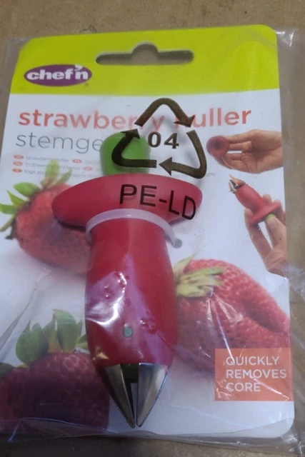 CHEF'N STEMGEM STRAWBERRY Huller Tool, Remove Core & Leaf, Great for ...