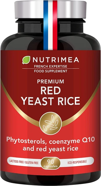 RED YEAST RICE Premium Monacolin K 2.8mg Enriched Coenzyme Q10 Pine ...