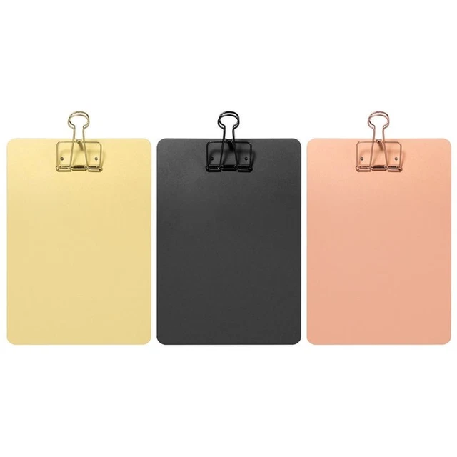METAL CLIPBOARD WRITING Pad File Folders Document Holder School ...