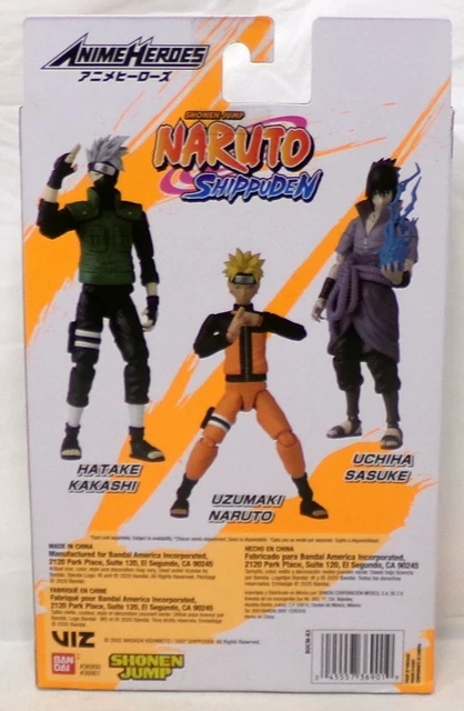 2020 BANDAI ANIME Heroes Naruto Shippuden Naruto Uzumaki 6" Figura ...