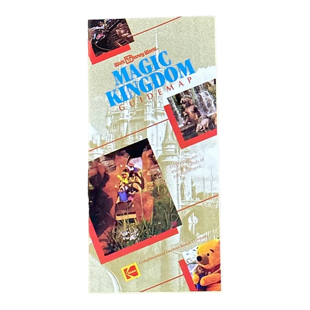 Walt Disney World Magic Kingdom Guide Map