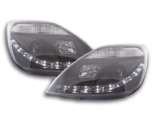 SCHEINWERFER SET DAYLIGHT LED TFL-Optik Ford Fiesta Typ MK6 Bj. 03-07 ...
