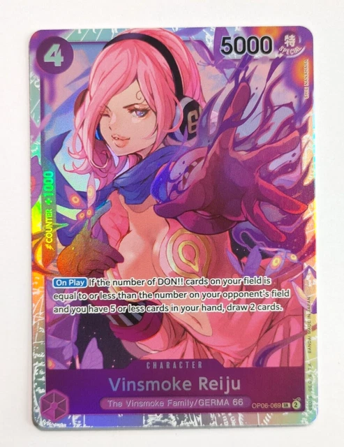 ONE PIECE TCG Wings of the Captain Vinsmoke Reiju OP06-069 SR QUASI NUOVO-M inglese EUR 15,77 ...