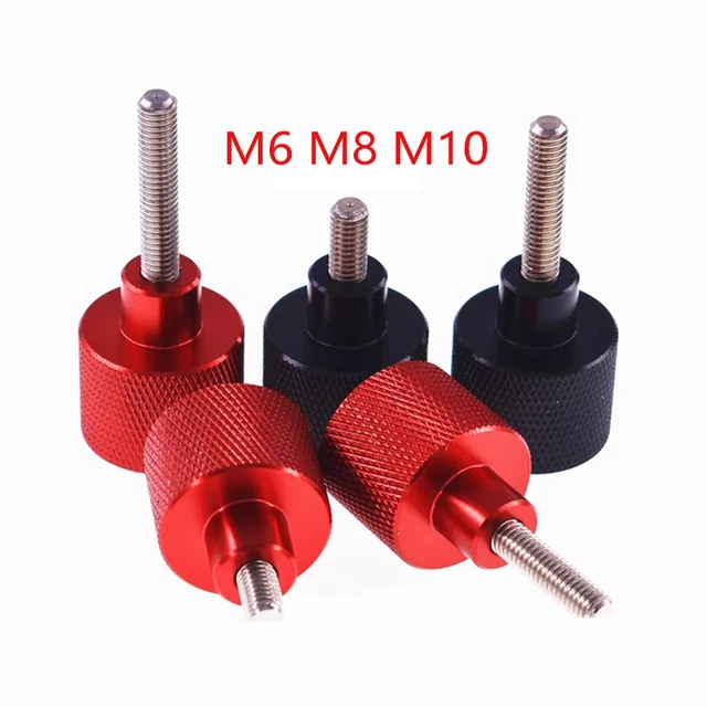 M6 M8 M10 Stainless Hand Grip Knob Bolts Head Ø12mm+Knurled Thumb Screw ...