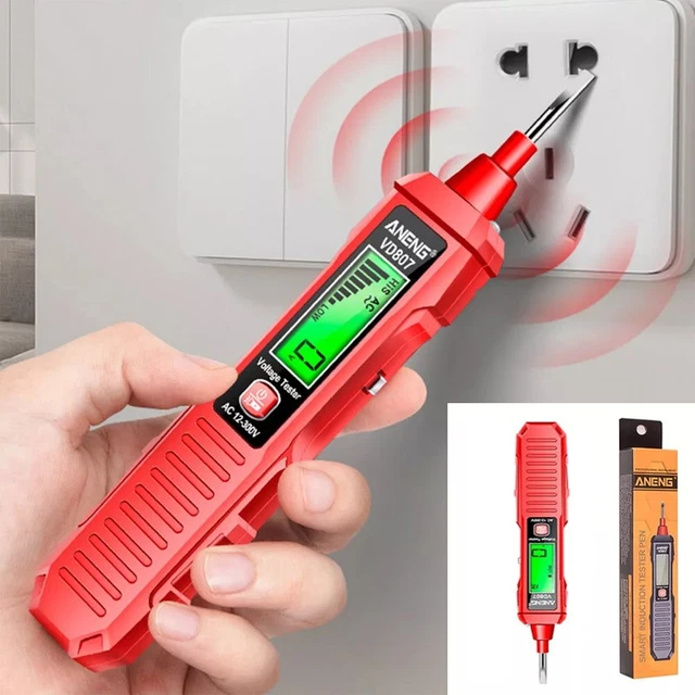 VOLTAGE TESTER PEN Non Contact AC Sensor Power Alert 12-300V Electric ...