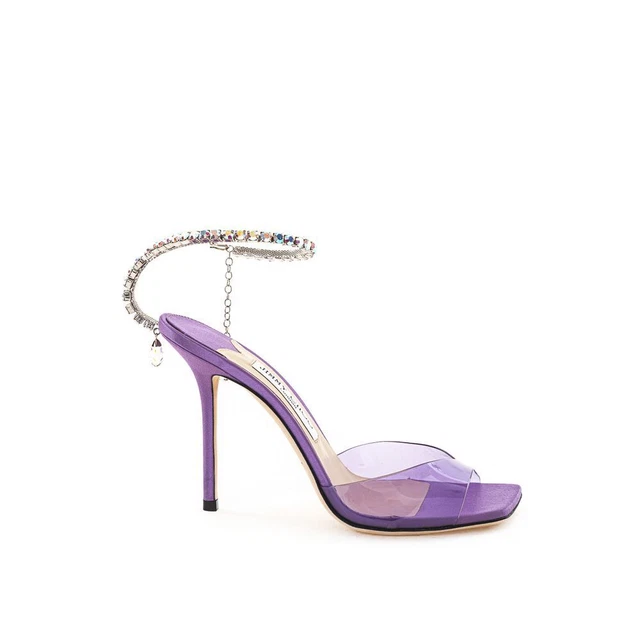 JIMMY CHOO VIOLET Raso Femmes Sandale Authentique EUR 657,68 - PicClick FR