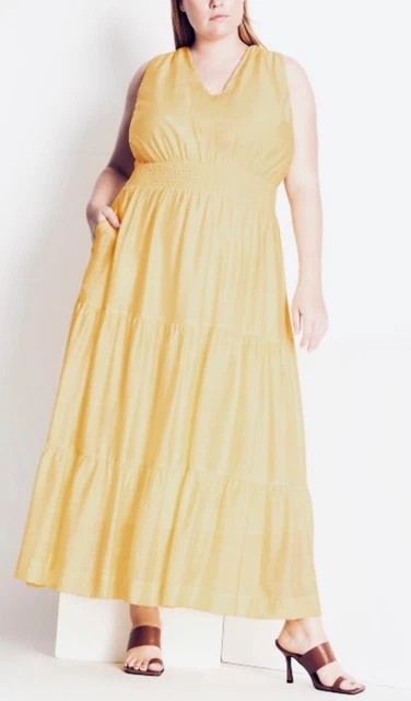 CITY CHIC REFINITY Sweetly Tiered Dress Plus Size Small/16 NWT [RRP ...