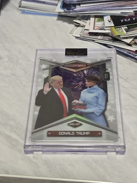 2025 WILD CARD Donald and Melania Trump Swearing In Mojo Foil 1/25 ...