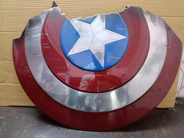 BROKEN SHIELD OF Captain America Metal Prop Replica Avengers Endgame ...