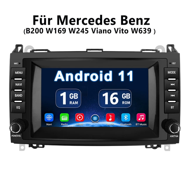 PER MERCEDES BENZ W169 W245 Viano Vito W639 Autoradio GPS Navigation ...